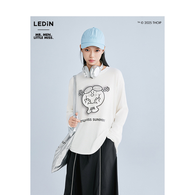 【奇先生妙小姐联名】乐町商场同款阳光小姐图案长袖T恤C2CPF2116