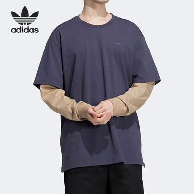 Adidas/阿迪达斯正品三叶草新款男女运动舒适长袖T恤HR3470