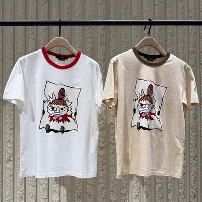 【MOOM联名】正品印花T恤2026夏新品凉感棉质撞色MBF2TEE043