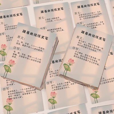 跟着yang视练文笔贴纸128张diy装