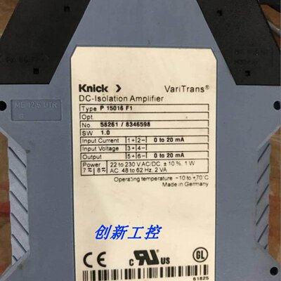 议价P15016F1 讯号隔离器 德国Knick