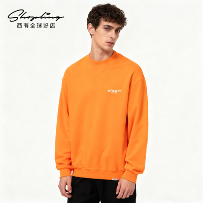 REPRESENT日常休闲圆领长袖卫衣