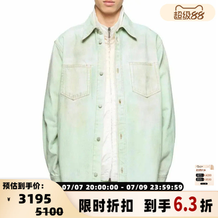 ACNE STUDIOS 秋冬新款男士长袖牛仔衬衫银泰百货精品 301574