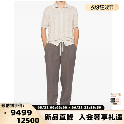 BC BRUNELLO CUCINELLI 26春夏男士亚麻混纺开衫毛衣银泰301574