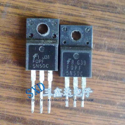 FQPF5N50C  5N50C进口原装拆机场效应管 5A 500V塑封TO-220F