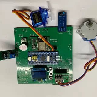 STM32智能车库车位引导系统 自动闸门控制 避障检测蜂鸣报警aaa