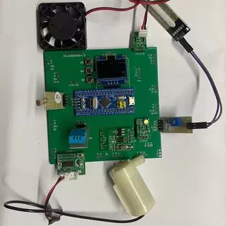 智能农业种植箱自动浇水系统通风补光环境监测OLED蓝牙传输aaa