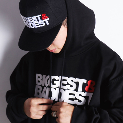 经典BIGGEST&BADDEST嘻哈棒球帽