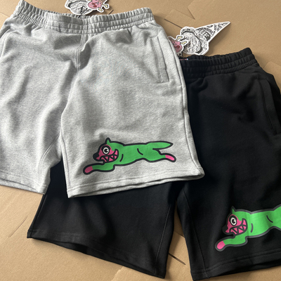 美潮飞狗BBC ICECREAM夏季慢跑纯棉毛圈健身运动休闲情侣中裤短裤