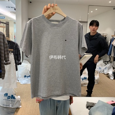 圆领休闲爱心桃心简约短袖T恤