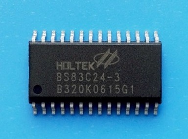 合泰8-Bit触摸按键式FLASH单片机 BS83C24-3 28SOP 全新原装