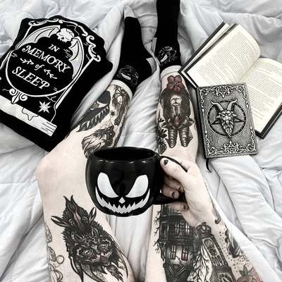 万圣节骷髅南瓜头陶瓷马克杯