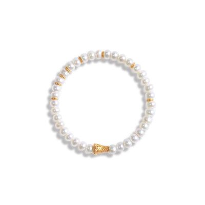 金天然手链工厂现货强光珠馒头