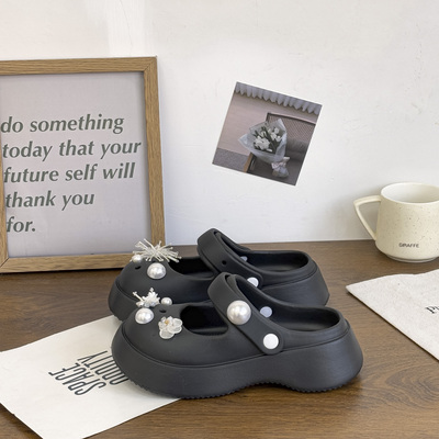 蓓尔厚底2026年春季包头洞洞鞋