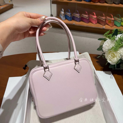 金典/纯手缝一代mini plume羽毛包原厂进口swift牛皮梦幻紫色银扣