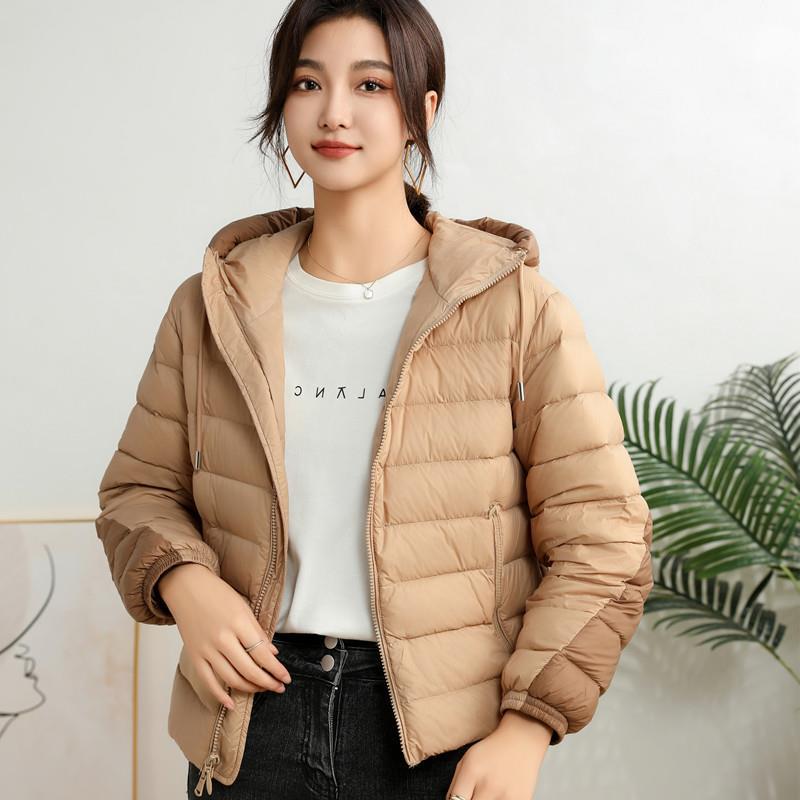 唯品会特卖断码清仓特价处理轻薄白鸭绒羽绒服女装品牌正品春秋冬