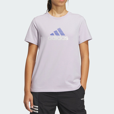 阿迪达斯女士运动短袖圆领T恤