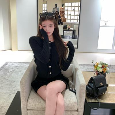 【千金心事】Jennie同款乖巧少女香风针织开衫毛衣减龄上衣25C