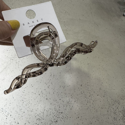 6.22韩国东大门baket日韩透明简约茶色灰色大波浪盘发抓夹发夹