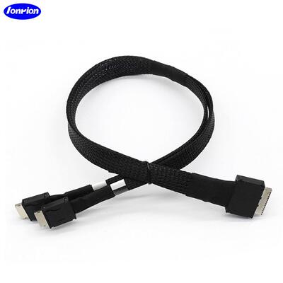 MINI SAS SFF-8611 8I转SFF-8611 4I X2高速服务器机内连接线