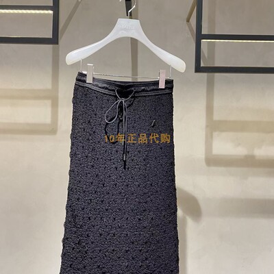 2I2S421折DAZZLED素国内正品代购2024夏黑色长裙吊牌1499