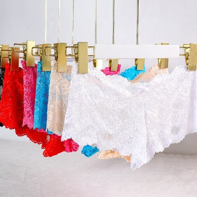 平角裤蕾丝性感低腰多色四角裤