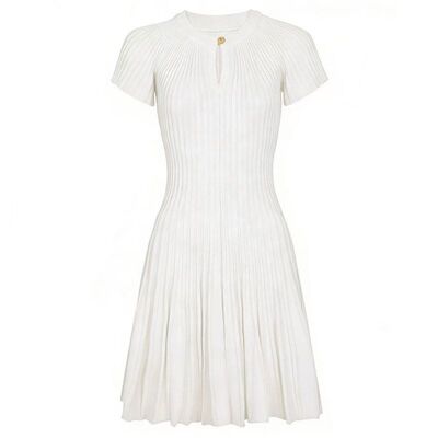 夏季名媛修身显瘦条纹连衣裙