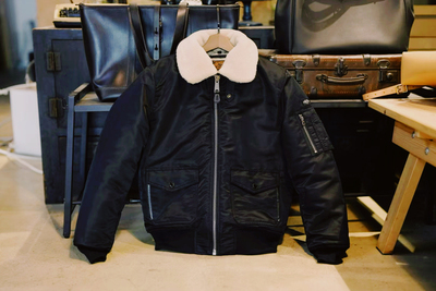 鹿晗同款肖特schott羊毛领飞行服夹克领子可拆卸防风保暖棉服复古