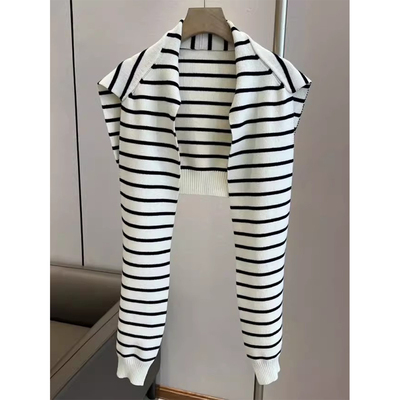 V2240条纹披肩  原350元 25年回馈清仓不退不换