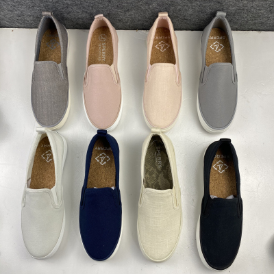 外贸sperry美国女士帆布板鞋 休闲鞋运动鞋 一脚蹬乐福鞋略微偏窄