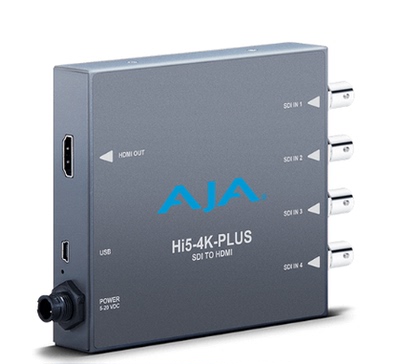 AJA Hi5-4K-Plus 4KUltraHD-SDI到全幅HDMI 2.0转换器