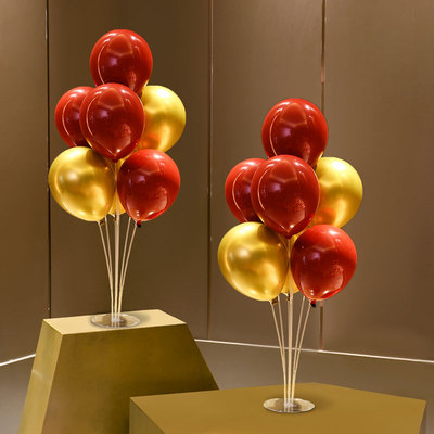 门店开业节日氛围装饰气球桌飘