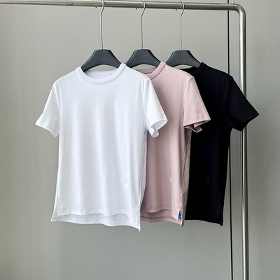 LP纯原Girocollo My-T 60支双纱双面缎丝 埃及长绒棉 正肩短袖T恤