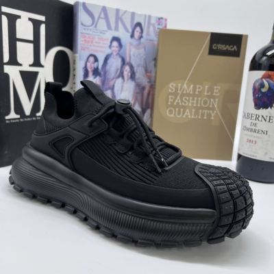 帕达索男鞋新款透气老爹鞋时尚百搭厚底潮鞋韩版运动休闲鞋250331