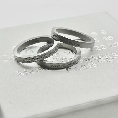 EndlessAbyss马吉拉磨砂银戒指