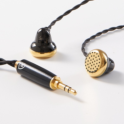 凯声科技Temperament超旗舰黑铃卍GOLD黄铜鎏金腔体平头耳塞