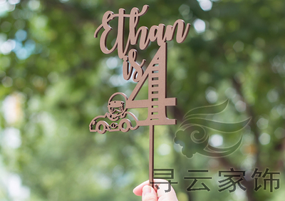 可爱蛋糕插牌生日快乐蛋糕插牌