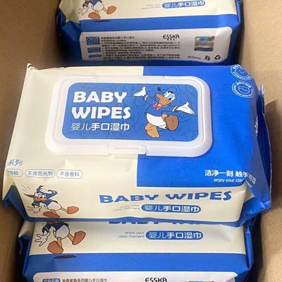 婴儿手口湿巾加厚加大无酒精