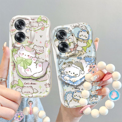 适用于OPPOA2手机壳新款保护套超薄防摔PJB110镜头全包硅胶软壳男女创意带支架可爱卡通网红带手链ins风