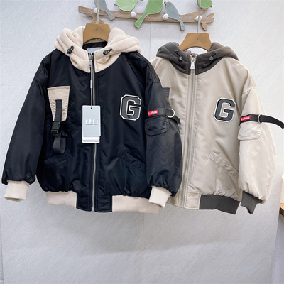 啦芙莱夹棉薄棉贴标休闲棉服