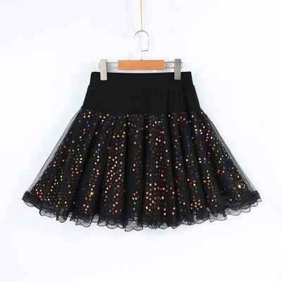 PYX-886拉丁跳舞裙子亮片松紧腰新中式蓬蓬半身裙女早秋新款爆款