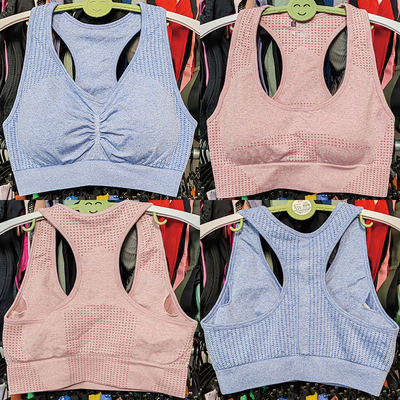 外贸内衣运动健身瑜伽速干减震弹力可拆卸胸垫无钢圈背心跑步文胸