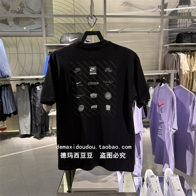 耐克NIKE男短袖新品2025夏时尚针织衫休闲运动圆领T恤 HJ0727-010