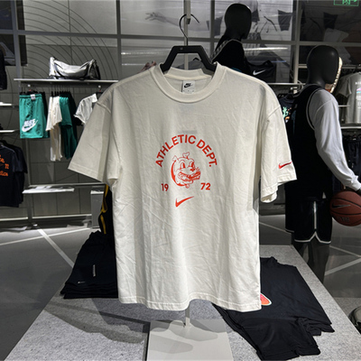 耐克男宽松纯棉休闲圆领短袖T恤