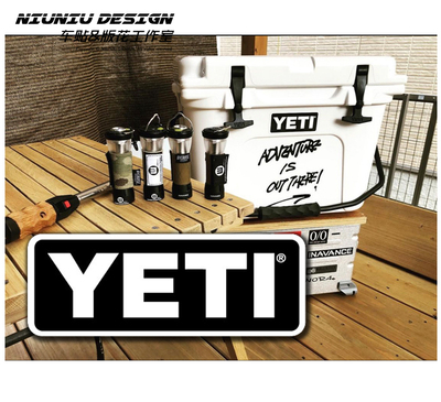 YETI野营 巴塔helinox户外露营房车chums反光收纳箱车贴