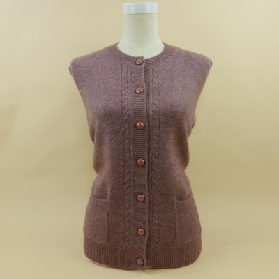 金兔洋气妈妈提花100纯羊驼绒秋冬开衫女毛衣中老年宽松针织外套