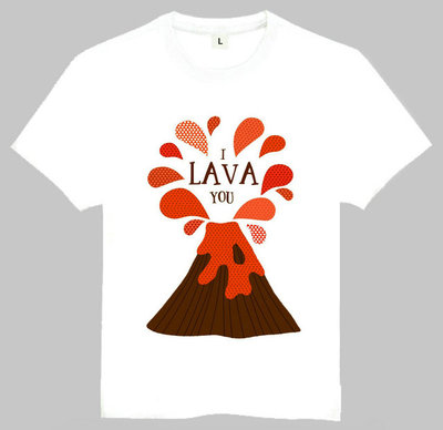 I LAVA YOU T-shirt 火山岩浆 T恤 欧美潮流T恤 动漫T恤8