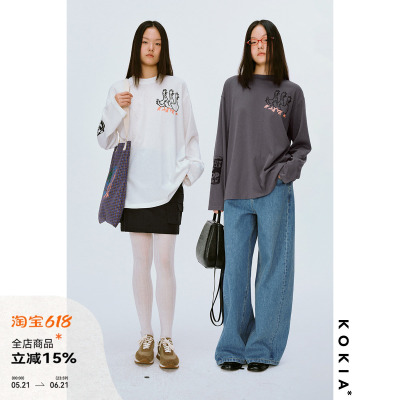 KOKIAPopArt印花雪花棉休闲T