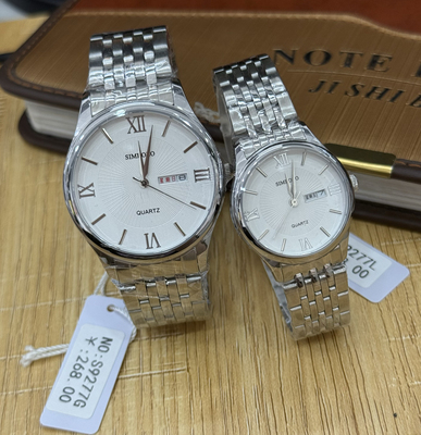 圣伯莱原装防水不易磨损情侣对表