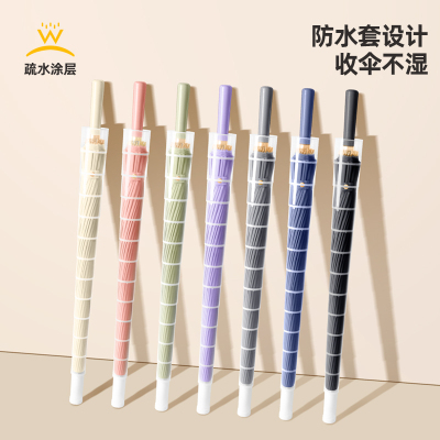 24骨无直杆防雨大雨伞加大